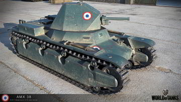AMX 38 - описание, гайд, ТТХ, секреты легкого танка AMX 38 из игры Мир ...